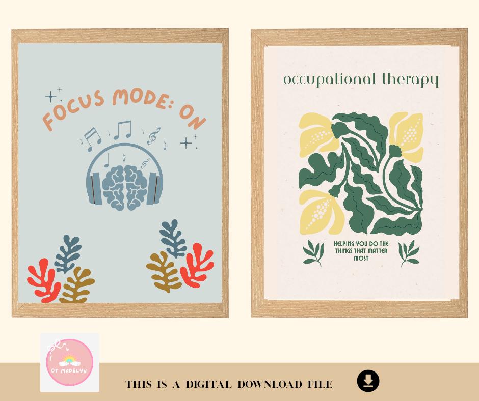 Therapy Office Decor: Floral Motivational Posters (digital Download ...