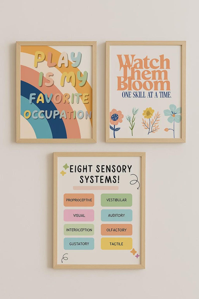 Pediatric OT Posters: Therapy Office & School Decor (digital Download ...