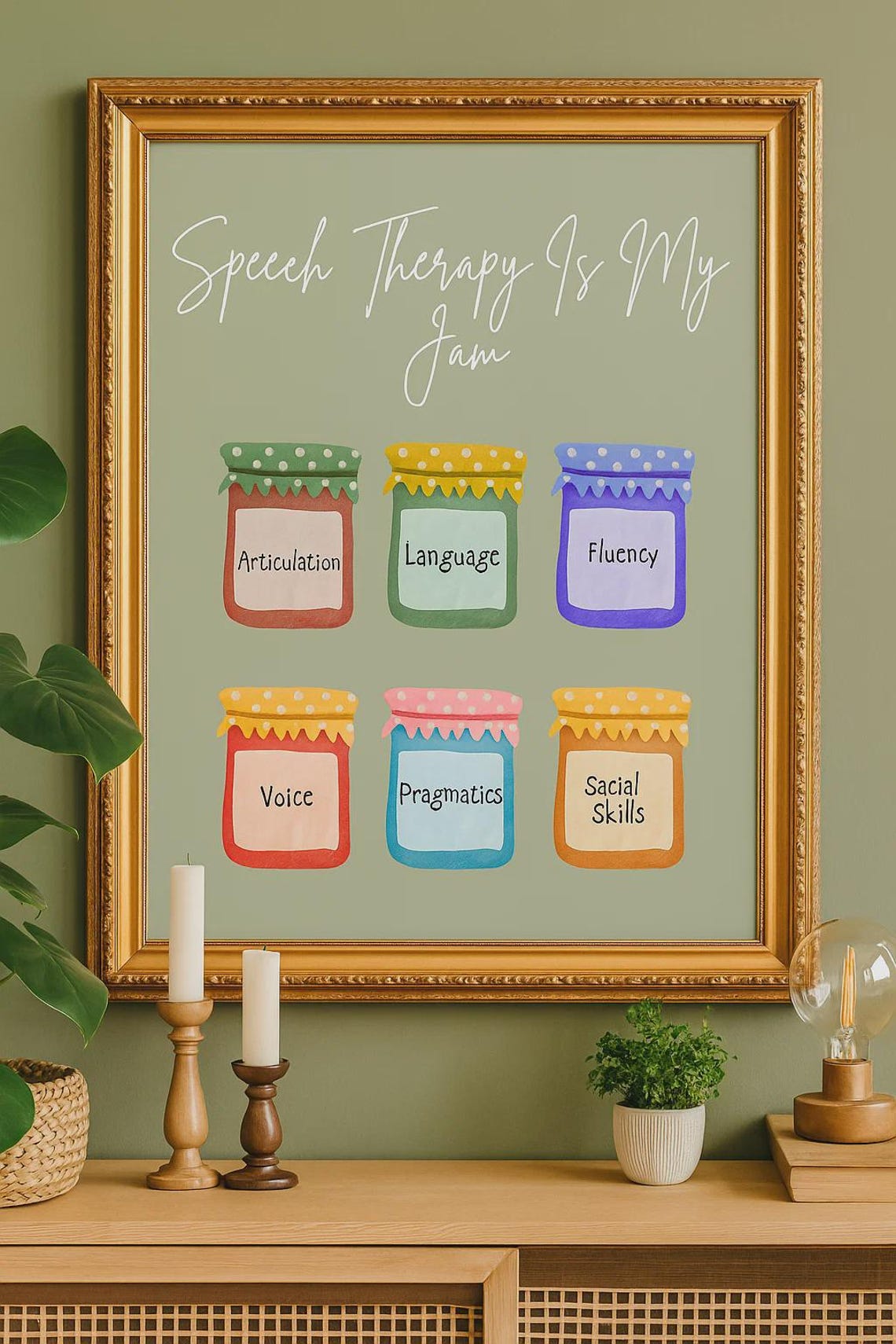 Speech Therapy Fruit Poster Bundle | SLP Classroom Wall Art | Printable ...
