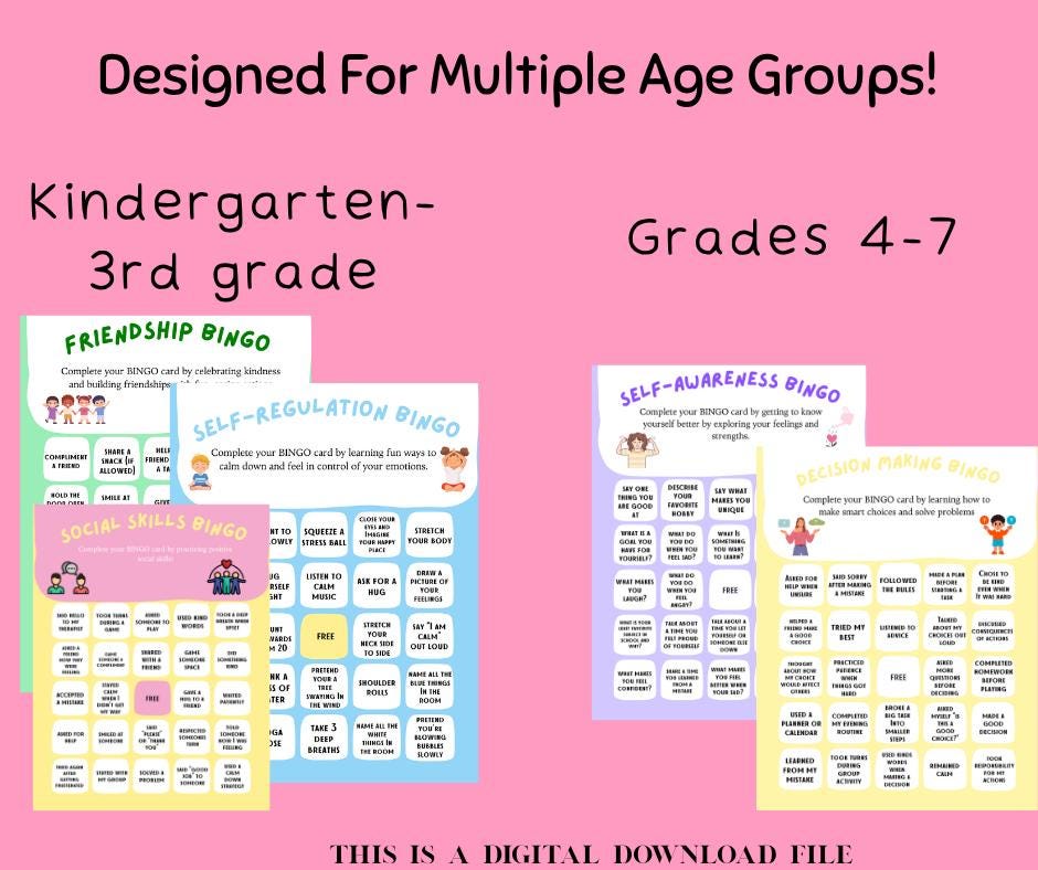 SEL Bingo Game for Kids | Emotional Learning Printable | OT Social ...