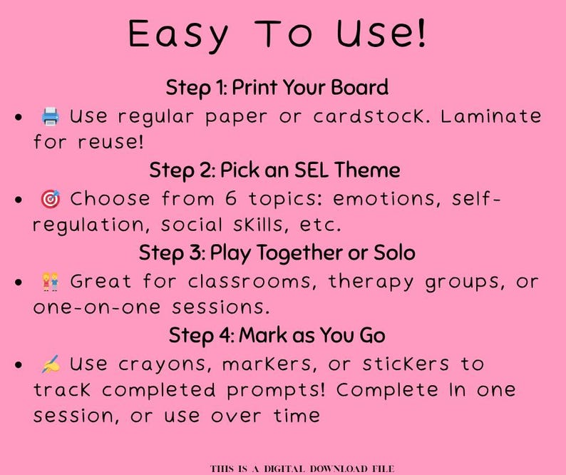 SEL Bingo Game for Kids | Emotional Learning Printable | OT Social ...