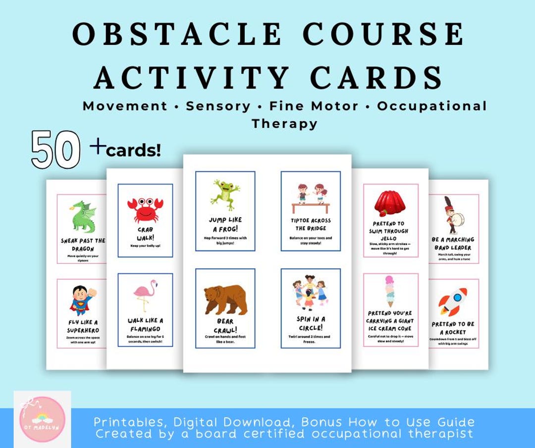 Sensory & Movement Activity Cards: OT Therapy Tools (printable PDF) - Etsy