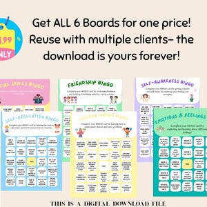 SEL Bingo Game for Kids | Emotional Learning Printable | OT Social ...