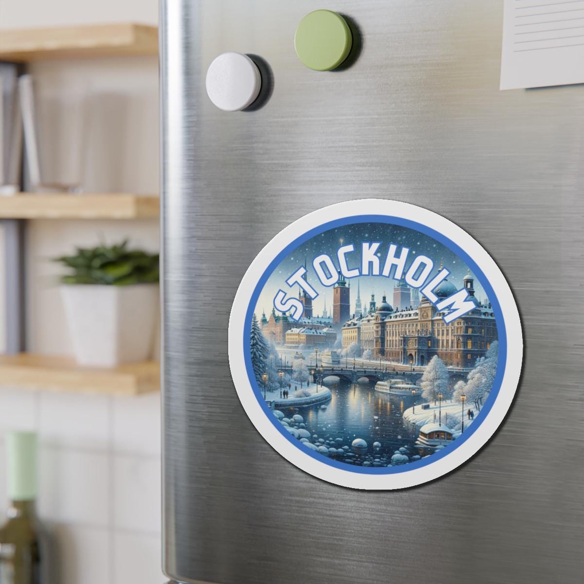Stockholm Vinyl Magnet - Fridge Magnet, Car Magnet, Travel Souvenir ...