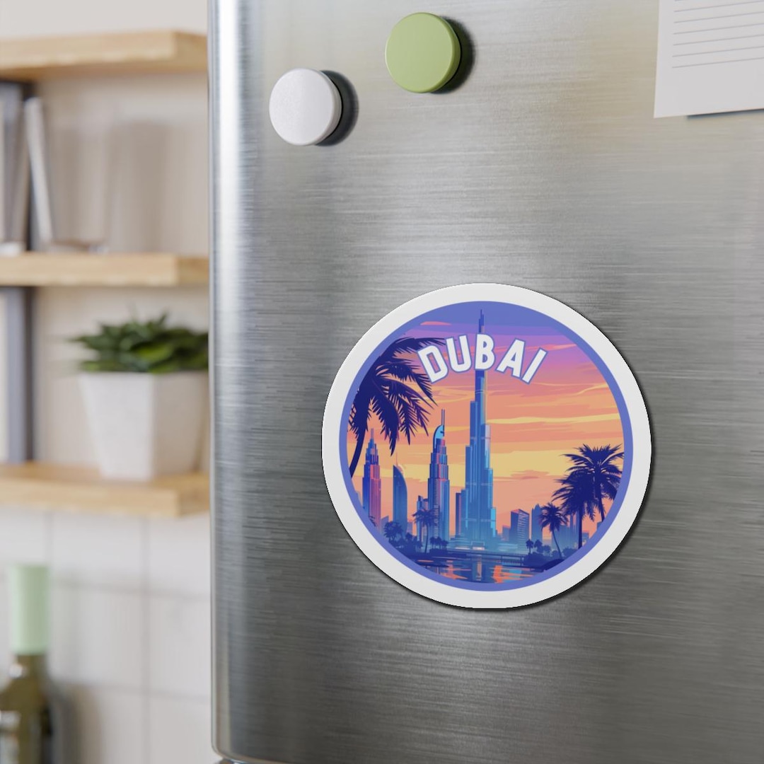 Dubai Vinyl Magnet - Fridge Magnet, Car Magnet, Travel Souvenir, Gift ...