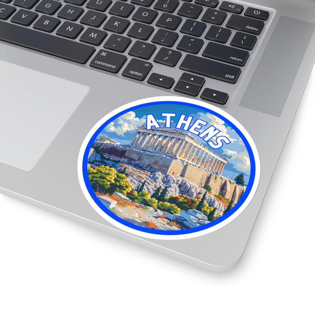 Athens Sticker - Acropolis | Greece | Vinyl Sticker | Suitcase Decal ...
