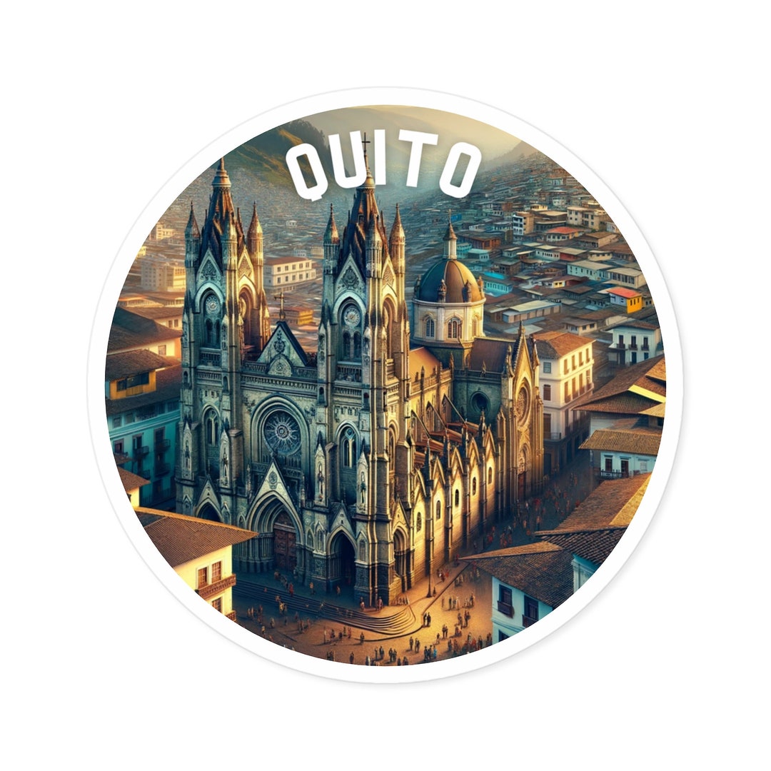 Quito Vinyl Sticker Suitcase Decal Travel Journal Sticker Laptop ...
