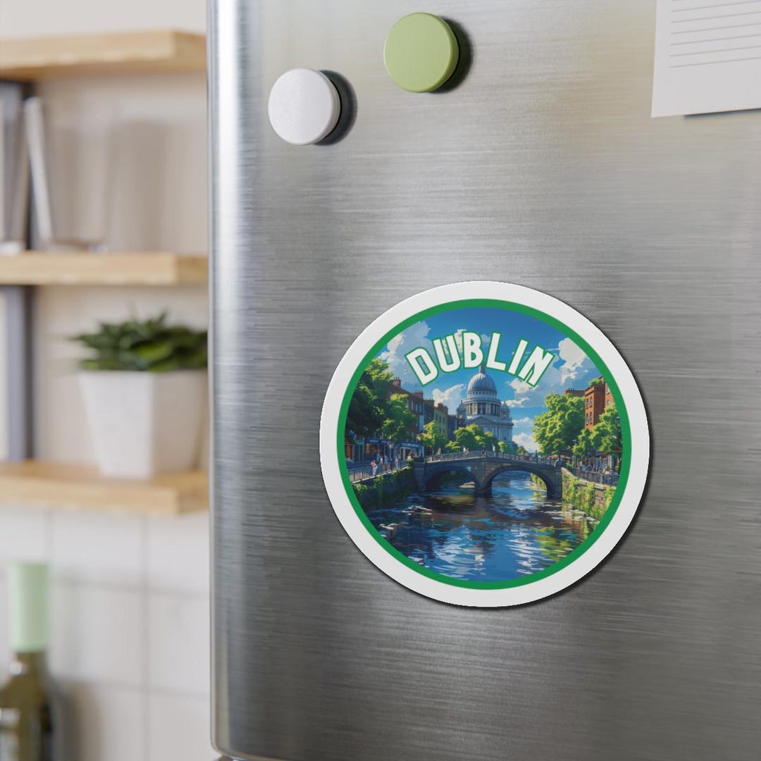 Dublin Vinyl Magnet - Fridge Magnet, Car Magnet, Travel Souvenir, Gift ...