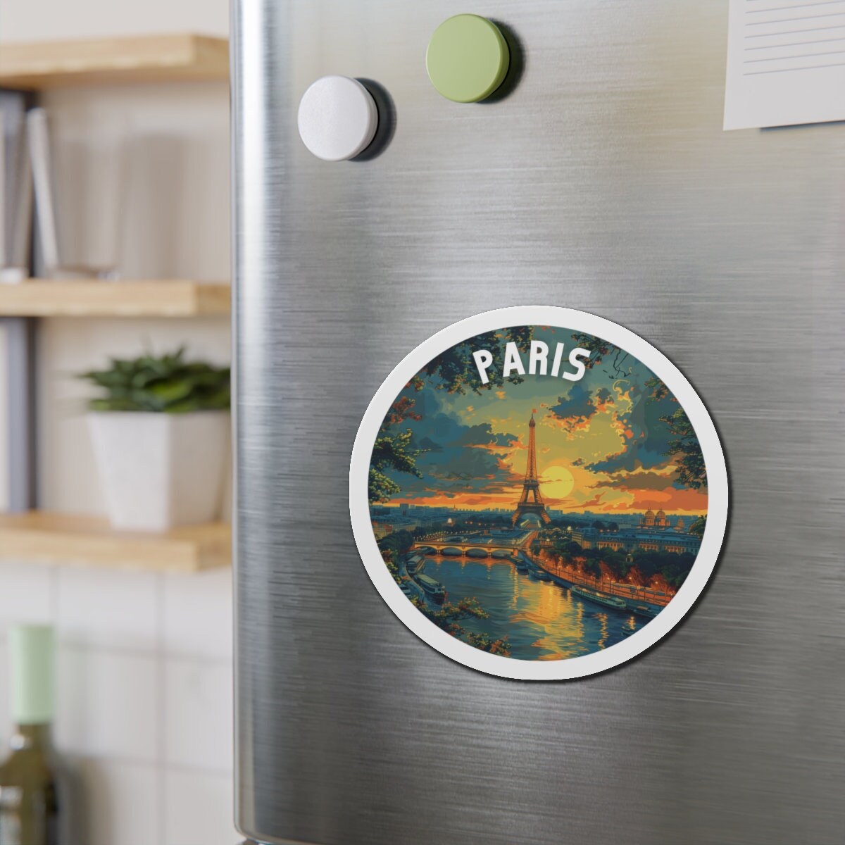 Paris Vinyl Magnet - Fridge Magnet, Car Magnet, Travel Souvenir, Gift ...