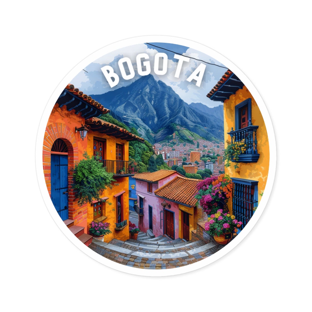 Bogota Sticker Colombia Vinyl Sticker Suitcase Decal Travel Journal ...