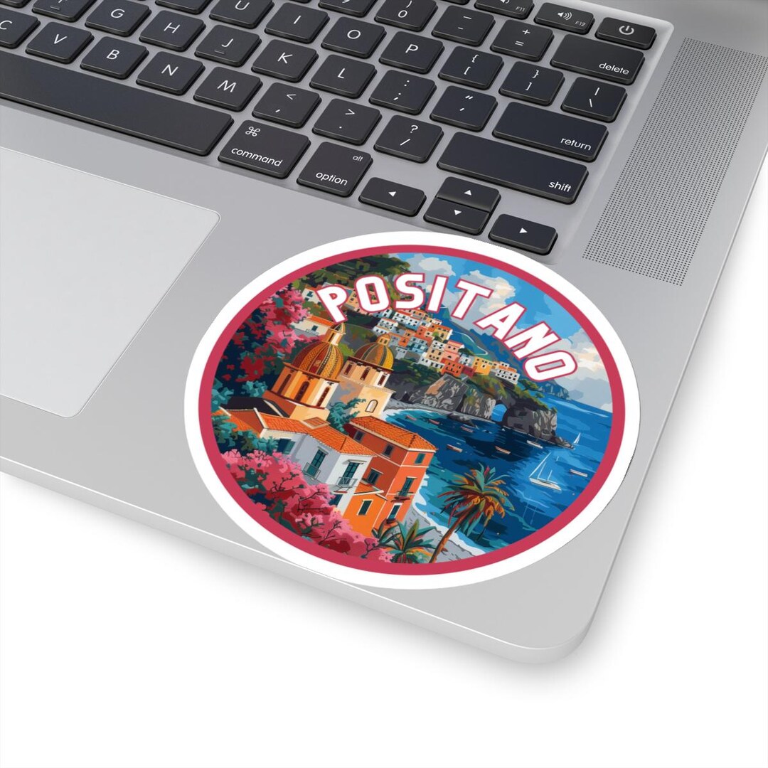 Positano Sticker - Italy | Amalfi Coast | Vinyl Sticker | Suitcase ...