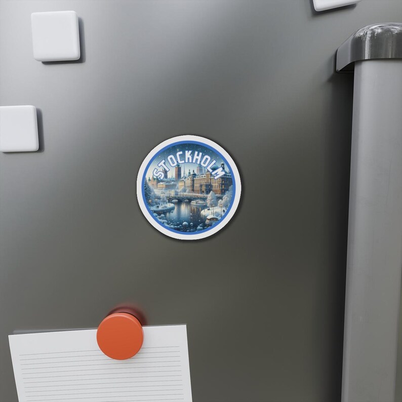 Stockholm Vinyl Magnet - Fridge Magnet, Car Magnet, Travel Souvenir ...