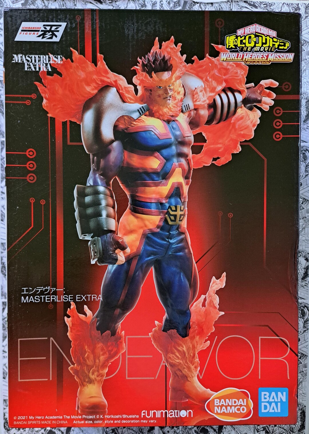 My Hero Academia Endeavor Figure World Heroes Mission Ichiban Kuji ...