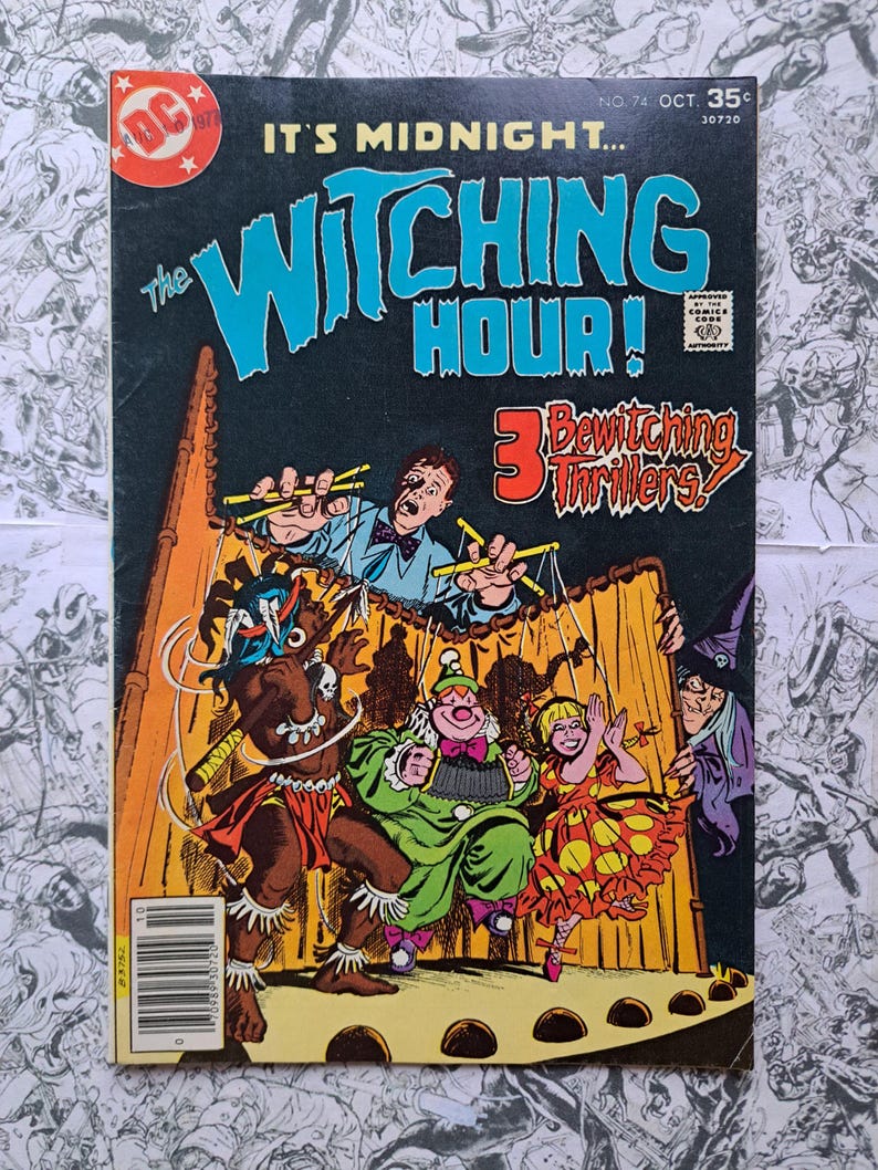 The Witching Hour #74 Bronze Age Horror Puppet Master Luis Dominguez DC ...