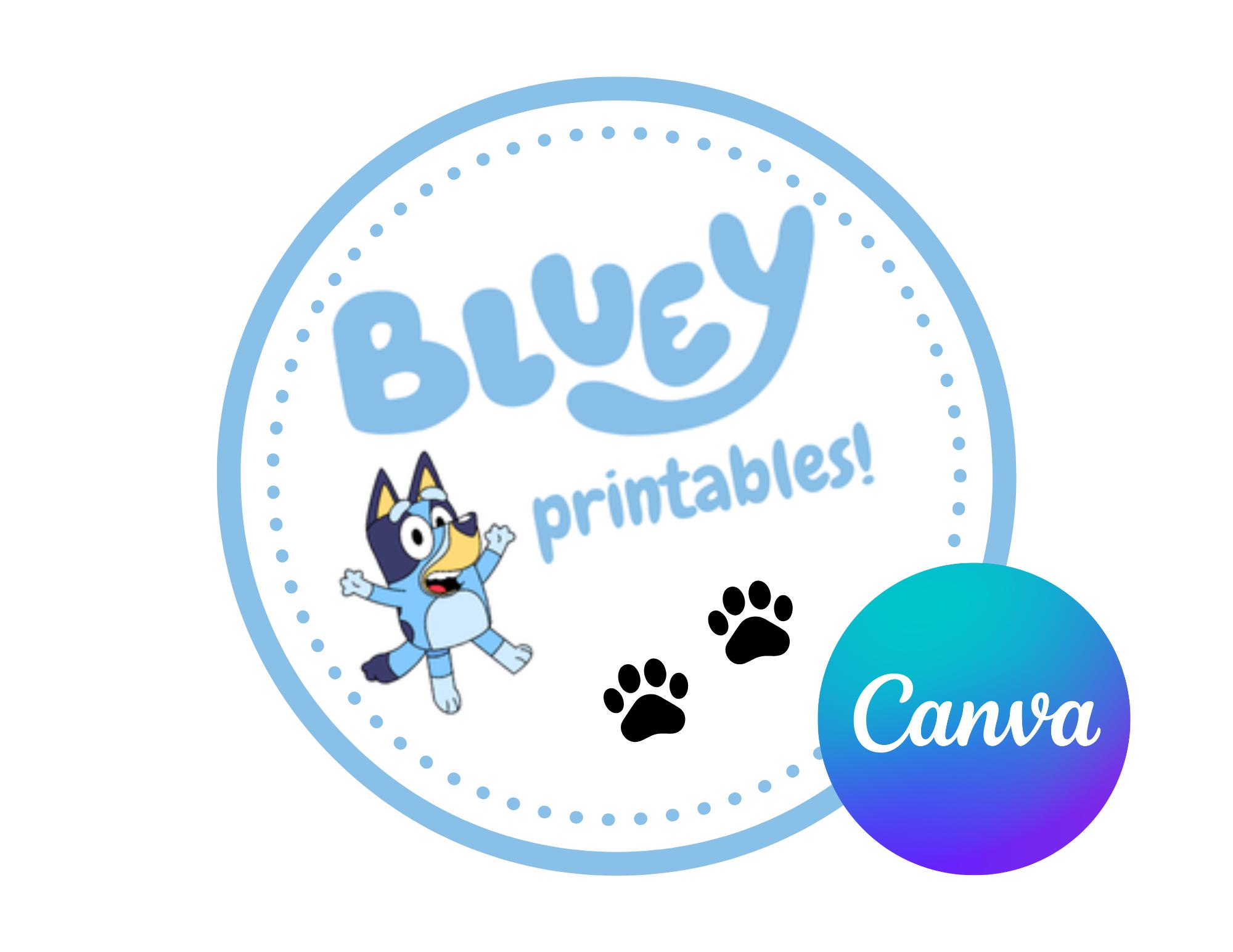 Personalized Bluey Birthday Party Coloring Pages Download Personalized ...