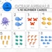Ocean Number Cards, Sea Animal 1-10 Flashcards, Counting, Educational ...