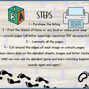 Beginning Sounds, Printable Alphabet Matching Game, Preschool ...