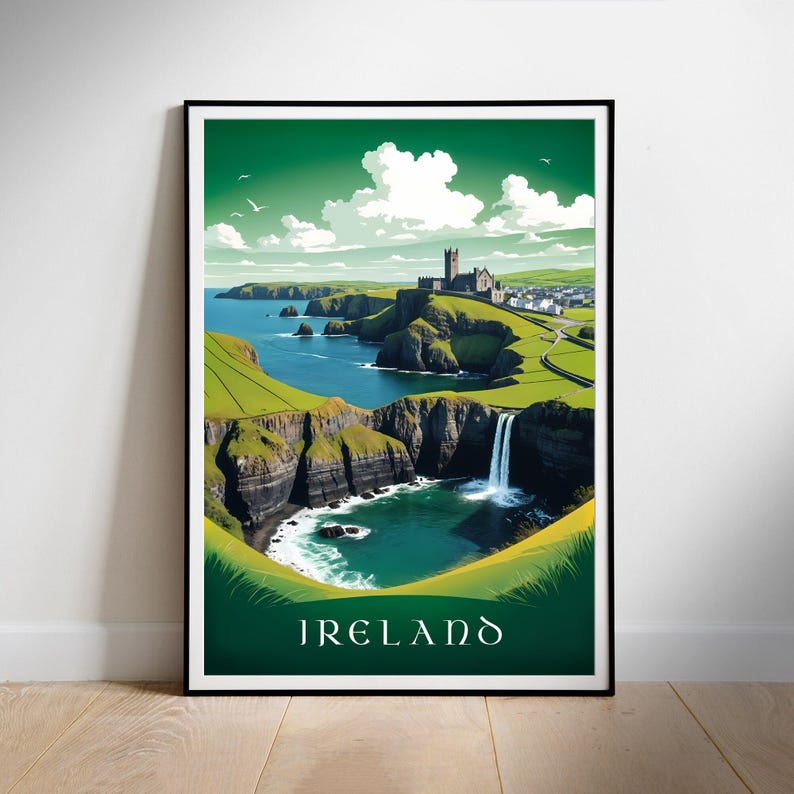 Ireland Travel Poster Digital Printable Wall Art, Instant Download ...