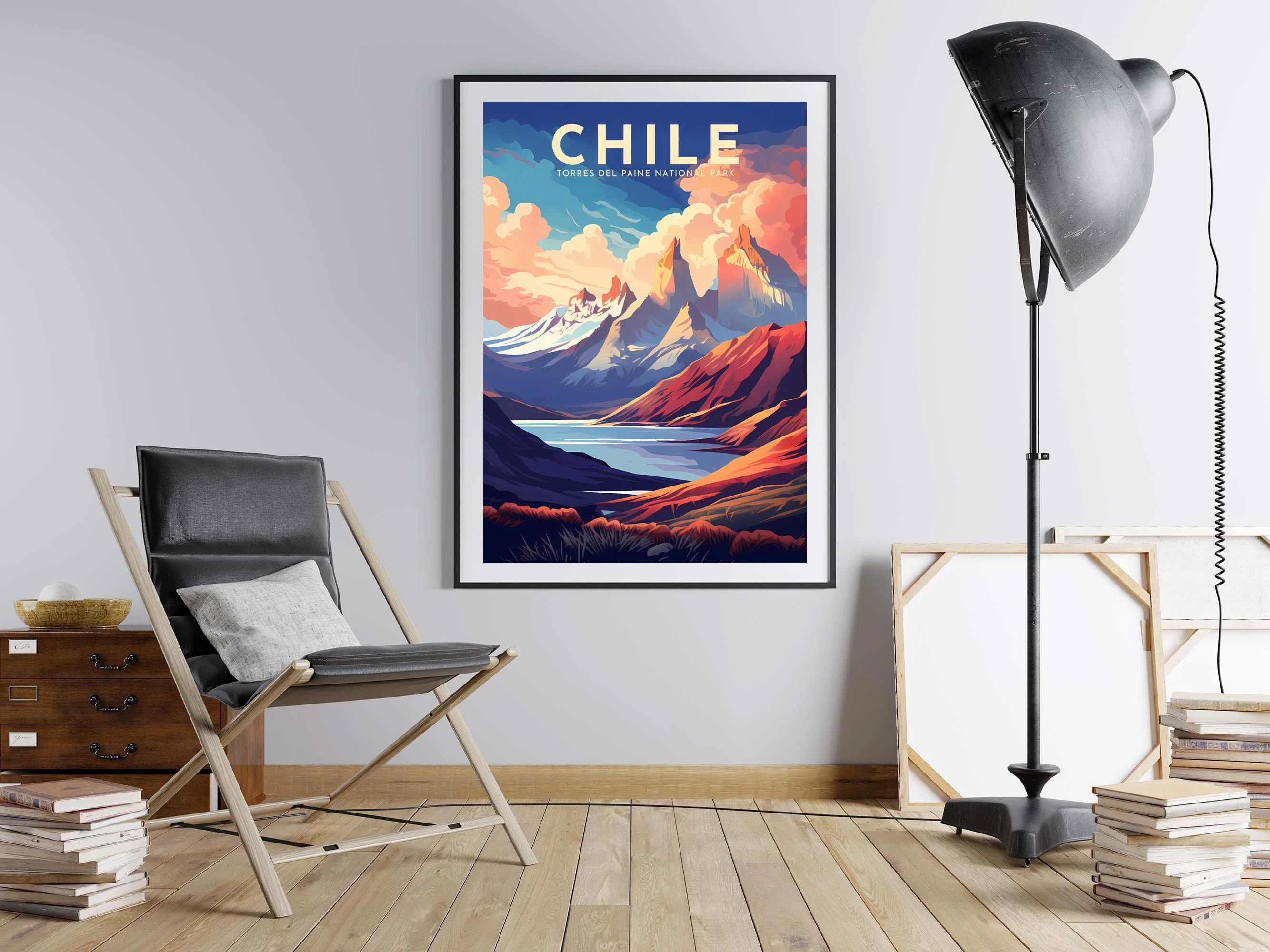 Chile Travel Poster Digital Printable Wall Art, National Park Print ...