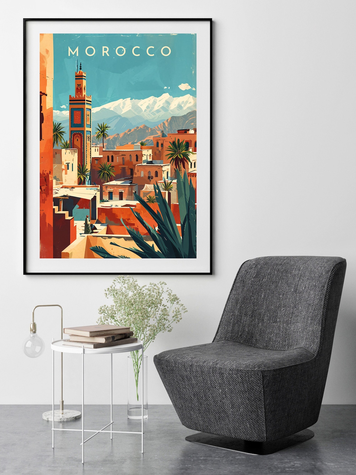 Morocco Travel Poster Digital Printable Wall Art, Instant Download ...