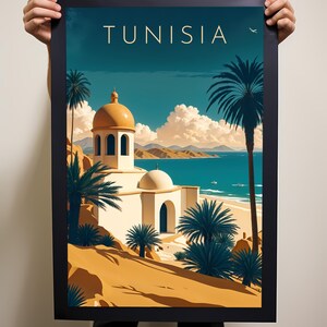 Tunisia Travel Poster Digital Printable Wall Art, Instant Download ...
