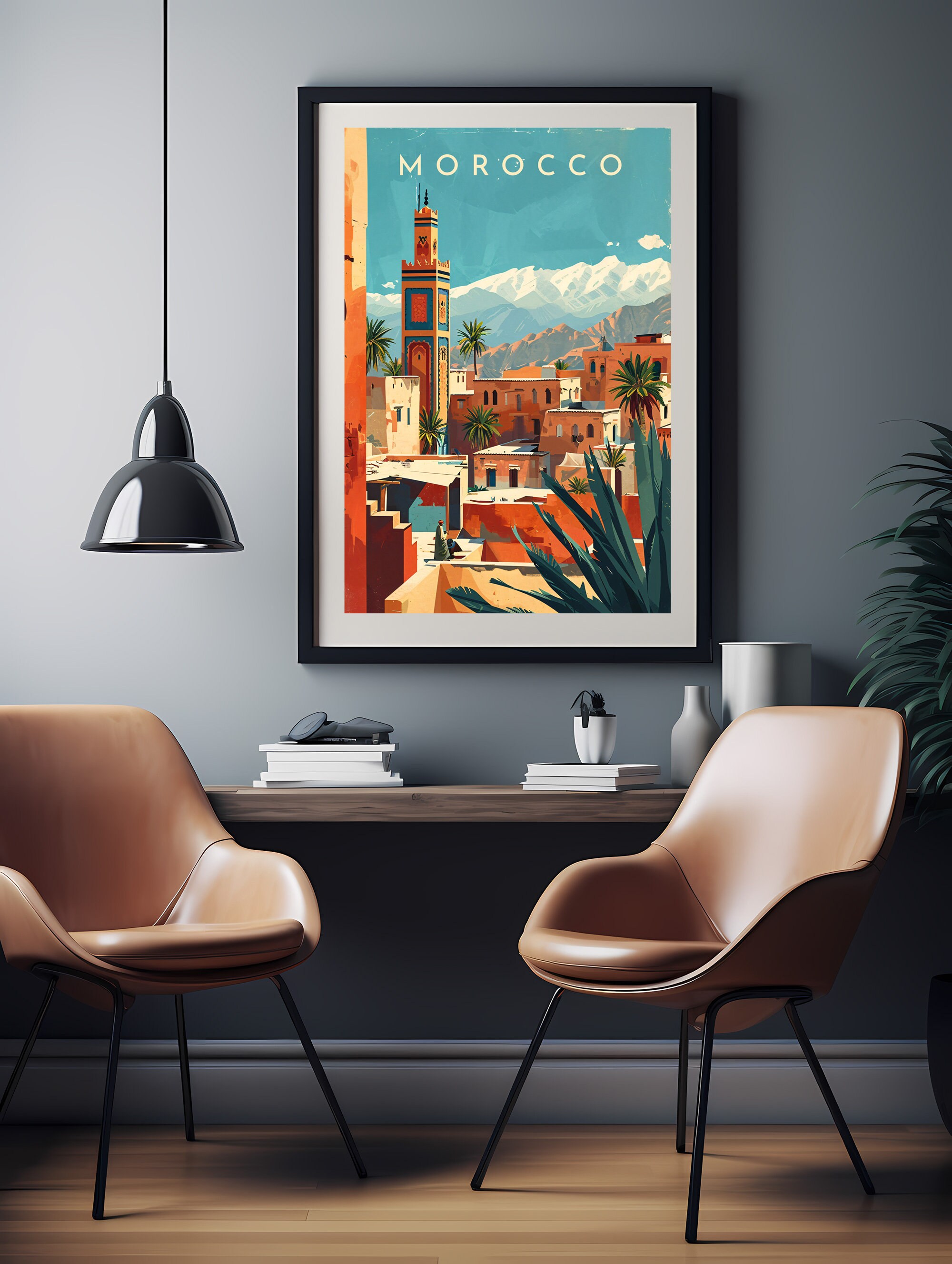 Morocco Travel Poster Digital Printable Wall Art, Instant Download ...