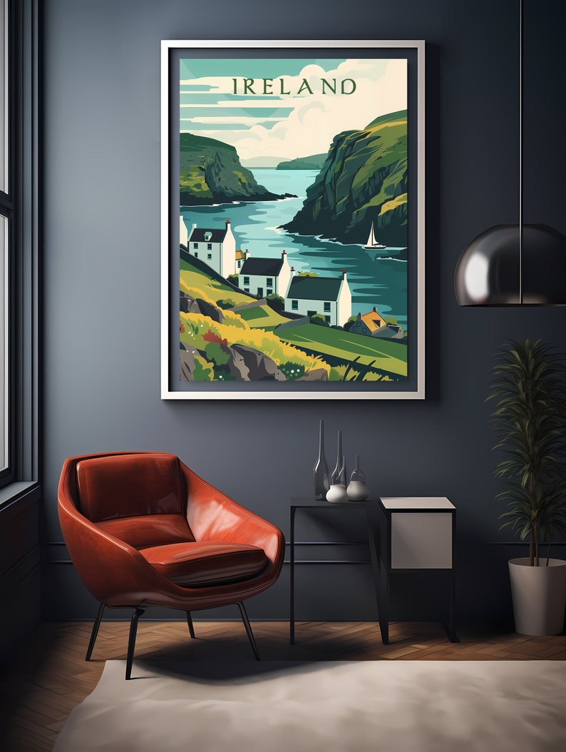 Ireland Travel Poster Digital Printable Wall Art, Instant Download ...
