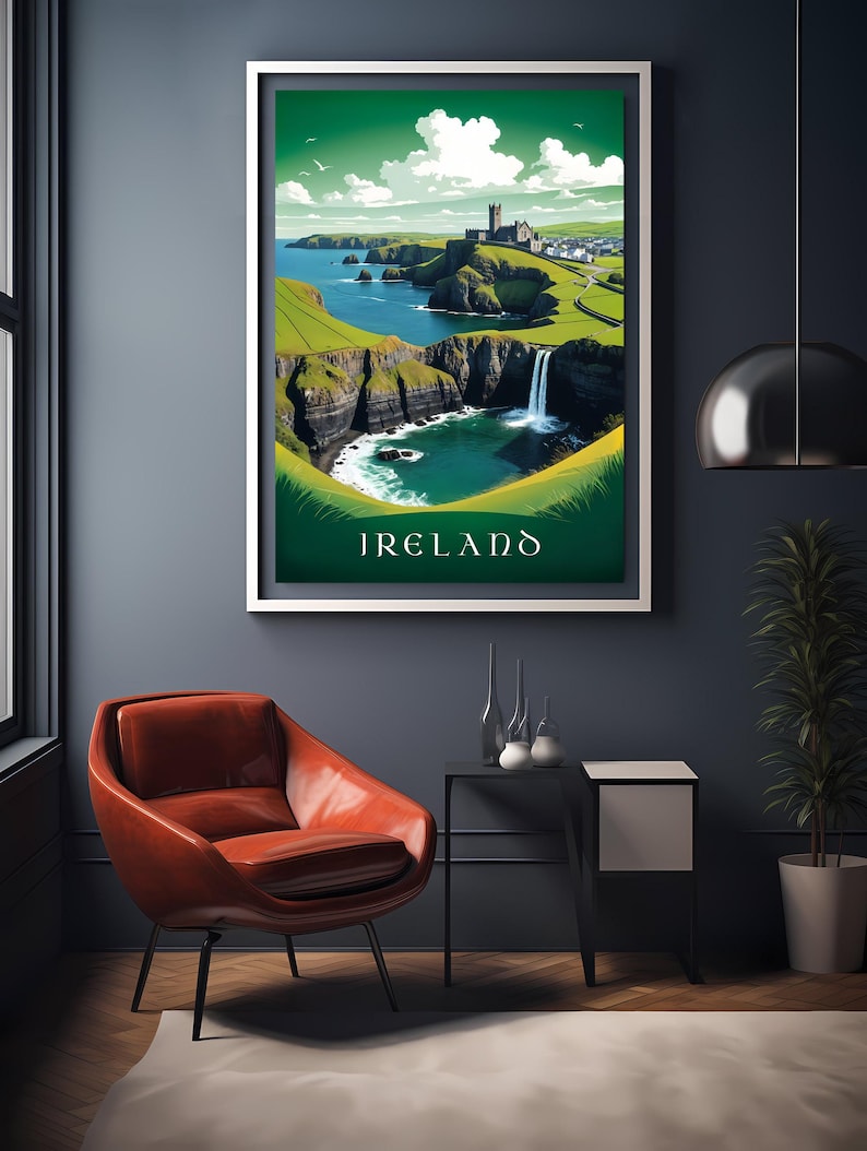 Ireland Travel Poster Digital Printable Wall Art, Instant Download ...