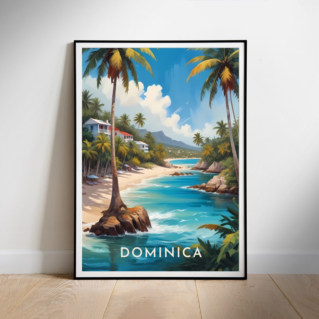 Dominica Travel Poster Digital Printable Wall Art, Instant Download ...