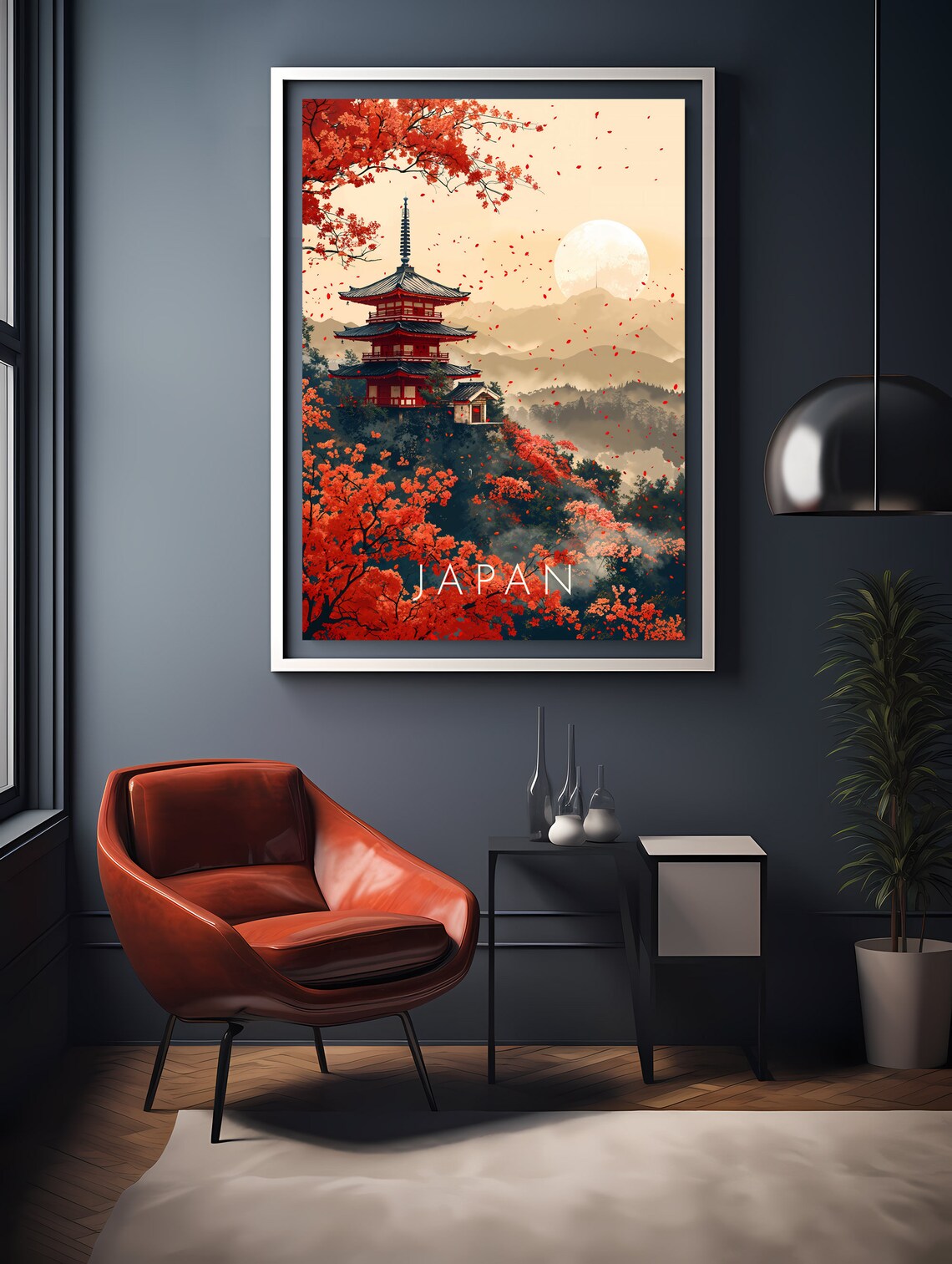 Japan Travel Poster Digital Printable Wall Art, Kyoto Instant Download ...