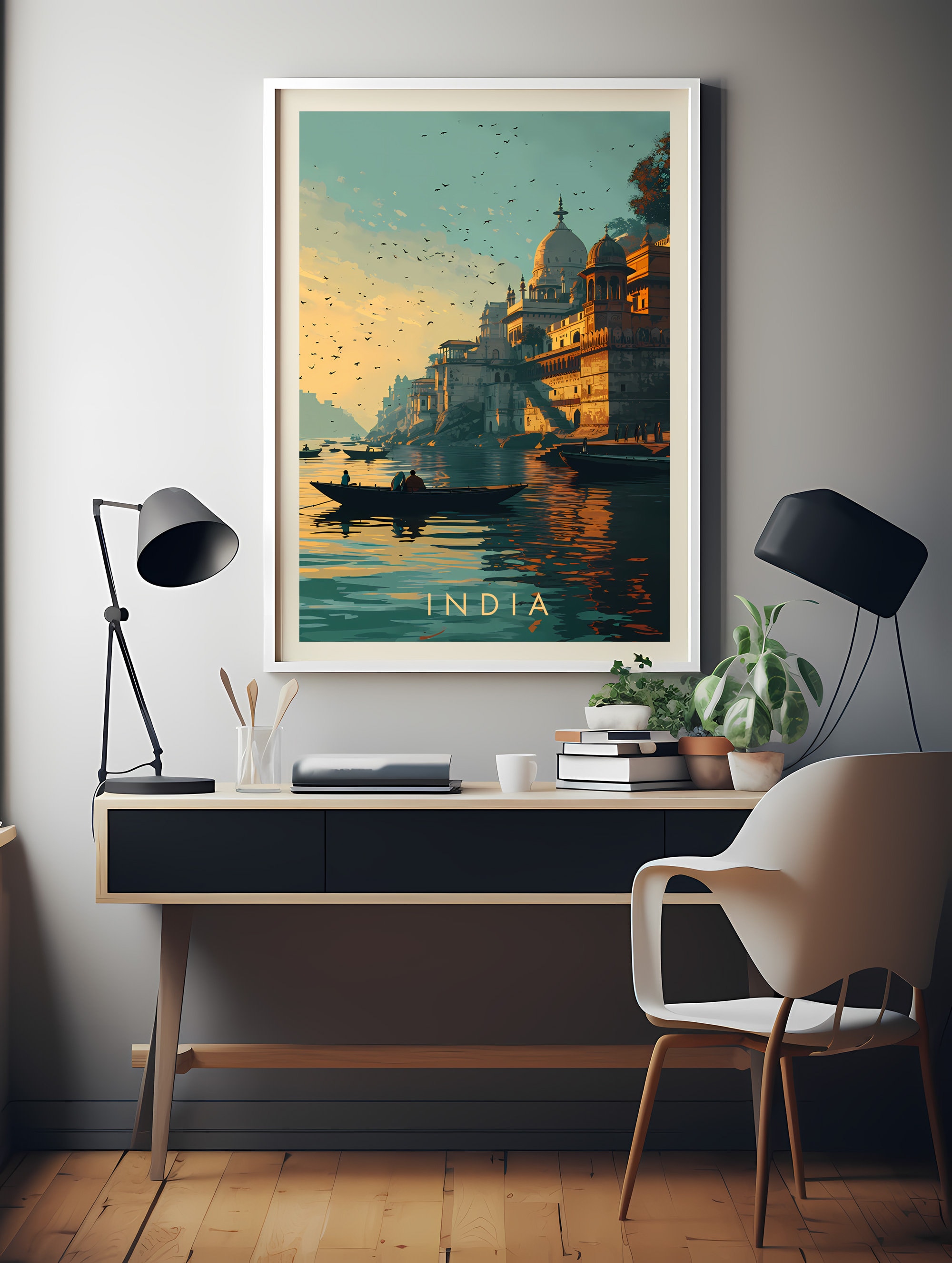 India Travel Poster Digital Printable Wall Art, Instant Download ...