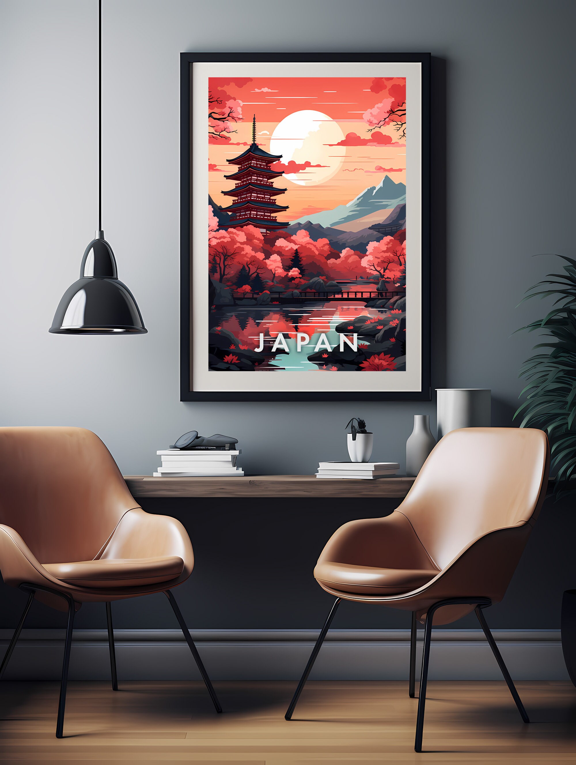 Japan Travel Poster Digital Printable Wall Art, Kyoto Instant Download ...