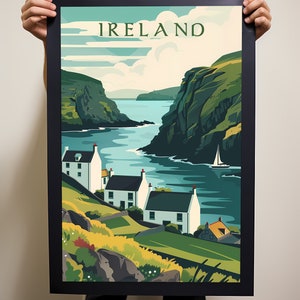 Ireland Travel Poster Digital Printable Wall Art, Instant Download ...