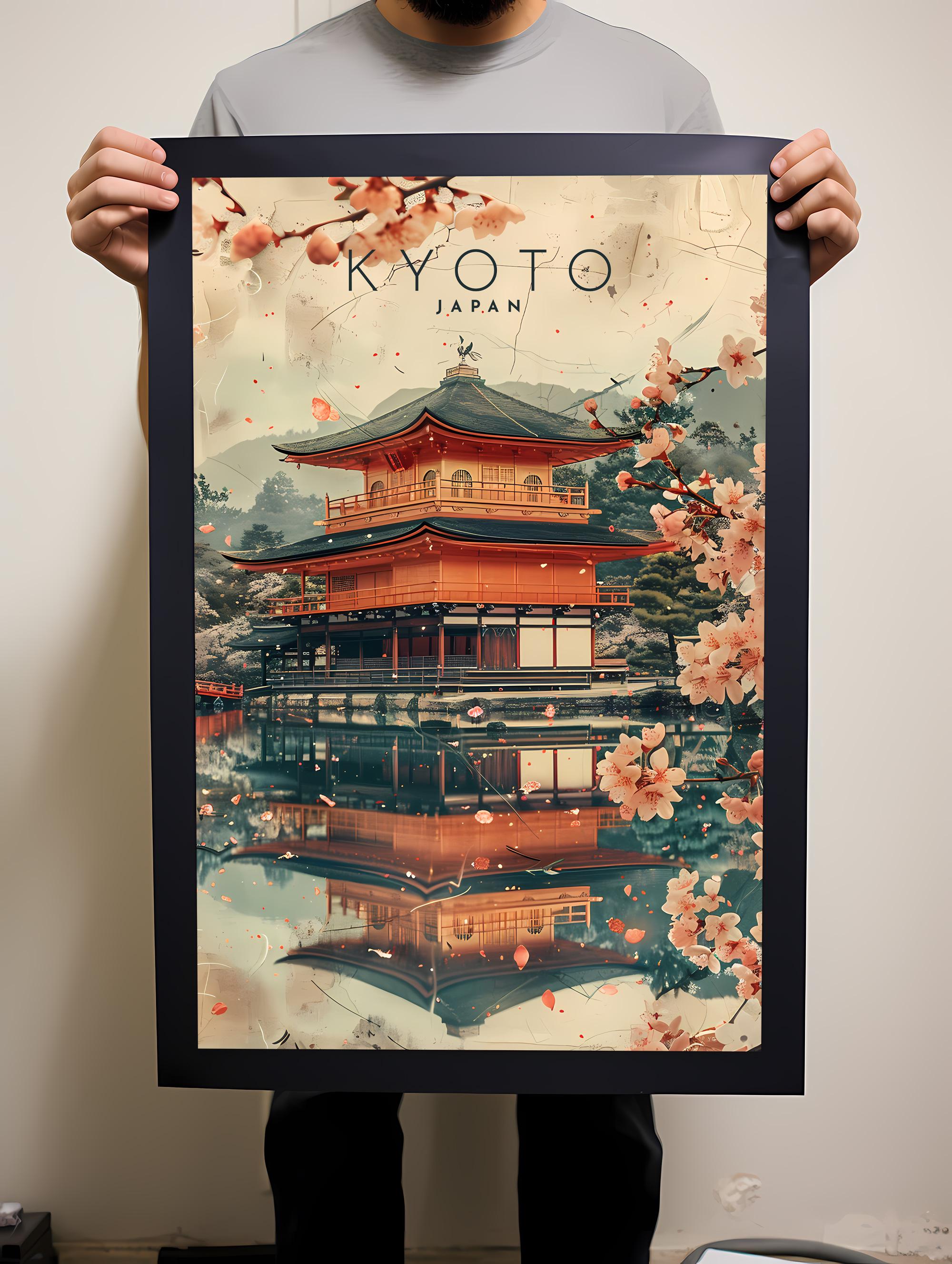 Japan Travel Poster Digital Printable Wall Art, Kyoto Instant Download ...