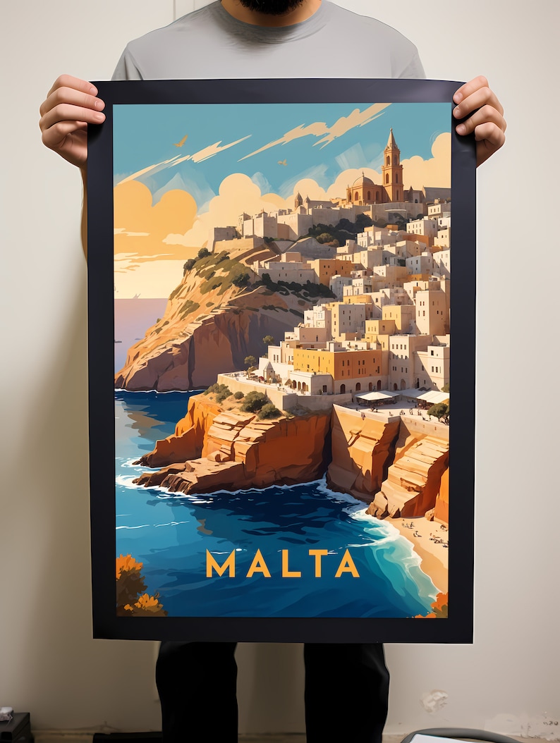 Malta Travel Poster Digital Printable Wall Art, Instant Download ...