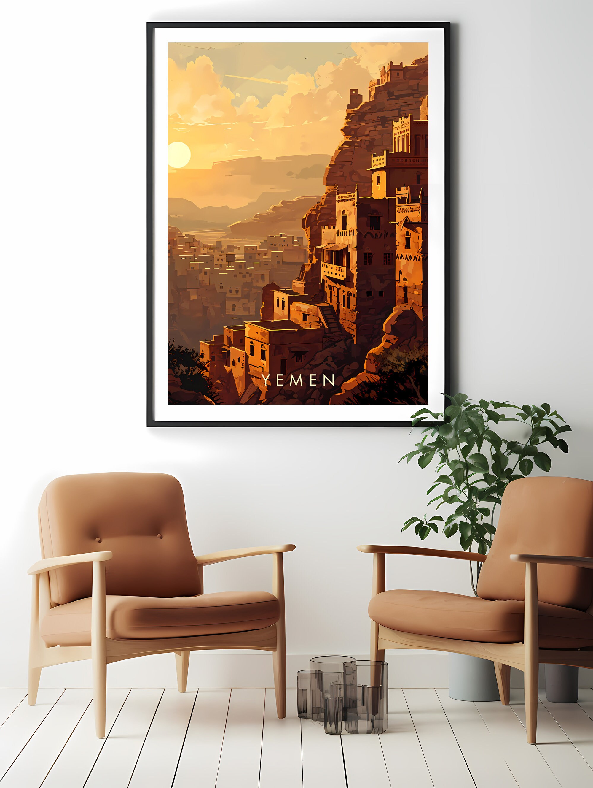 Yemen Travel Poster Digital Printable Wall Art, Instant Download ...