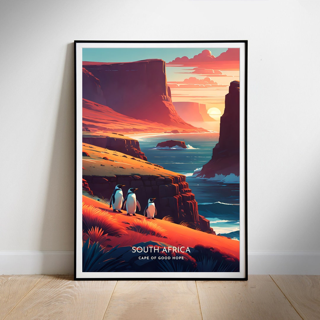 South Africa Travel Poster Digital Printable Wall Art, Cape of Good ...