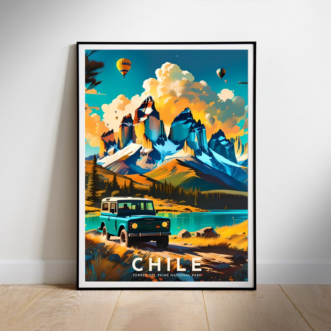 Chile Travel Poster Digital Printable Wall Art, National Park Print ...