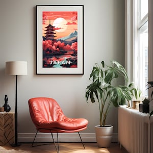 Japan Travel Poster Digital Printable Wall Art, Kyoto Instant Download ...