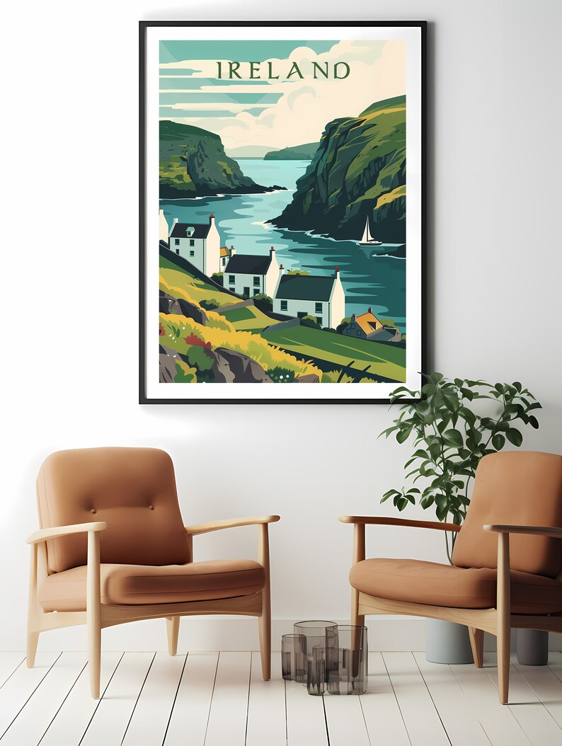 Ireland Travel Poster Digital Printable Wall Art, Instant Download ...