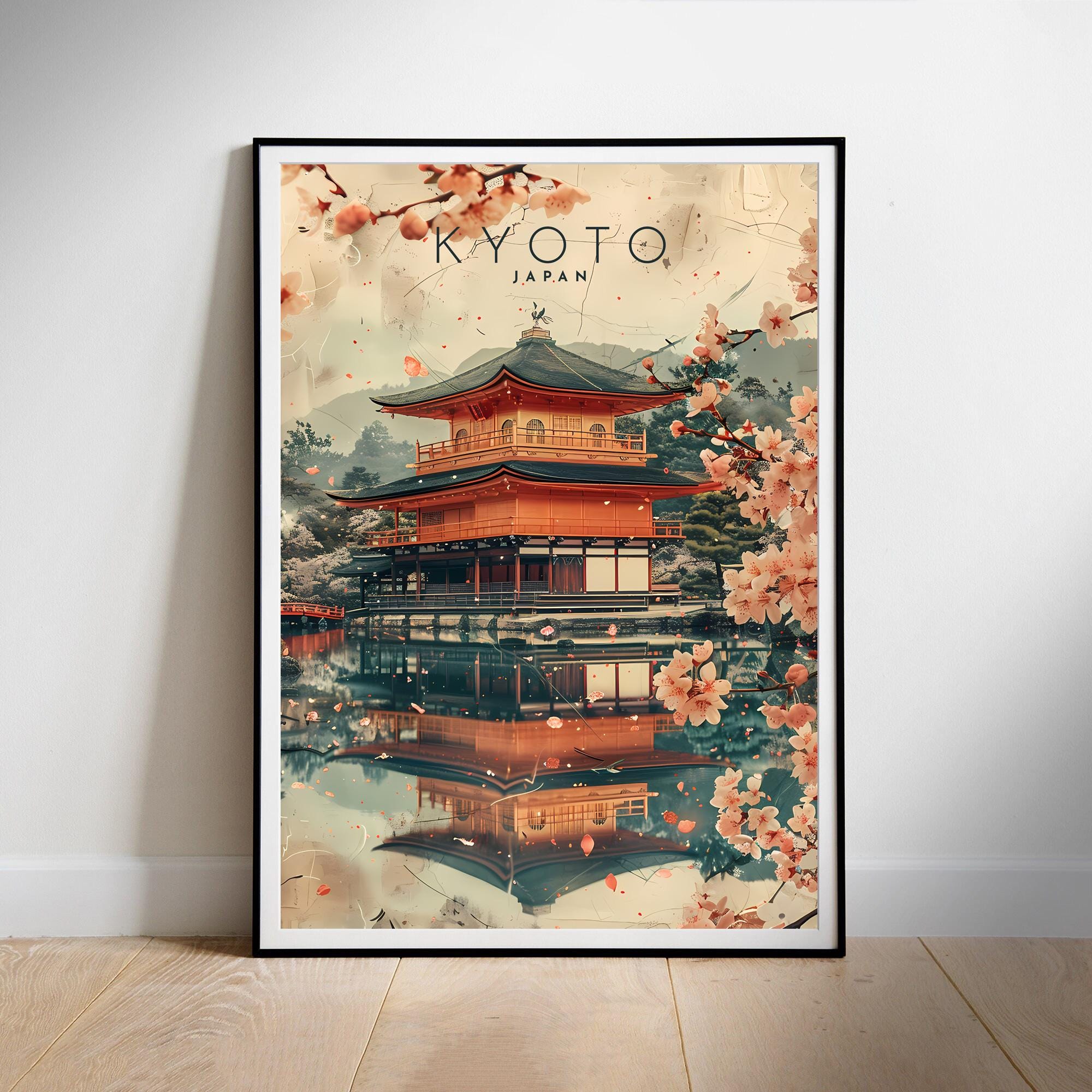 Japan Travel Poster Digital Printable Wall Art, Kyoto Instant Download ...