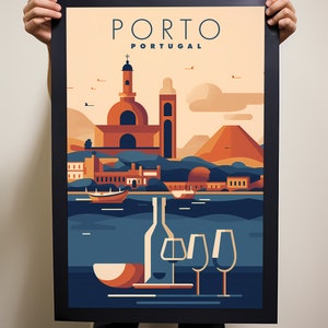 Portugal Travel Poster Digital Printable Wall Art, Porto Instant ...