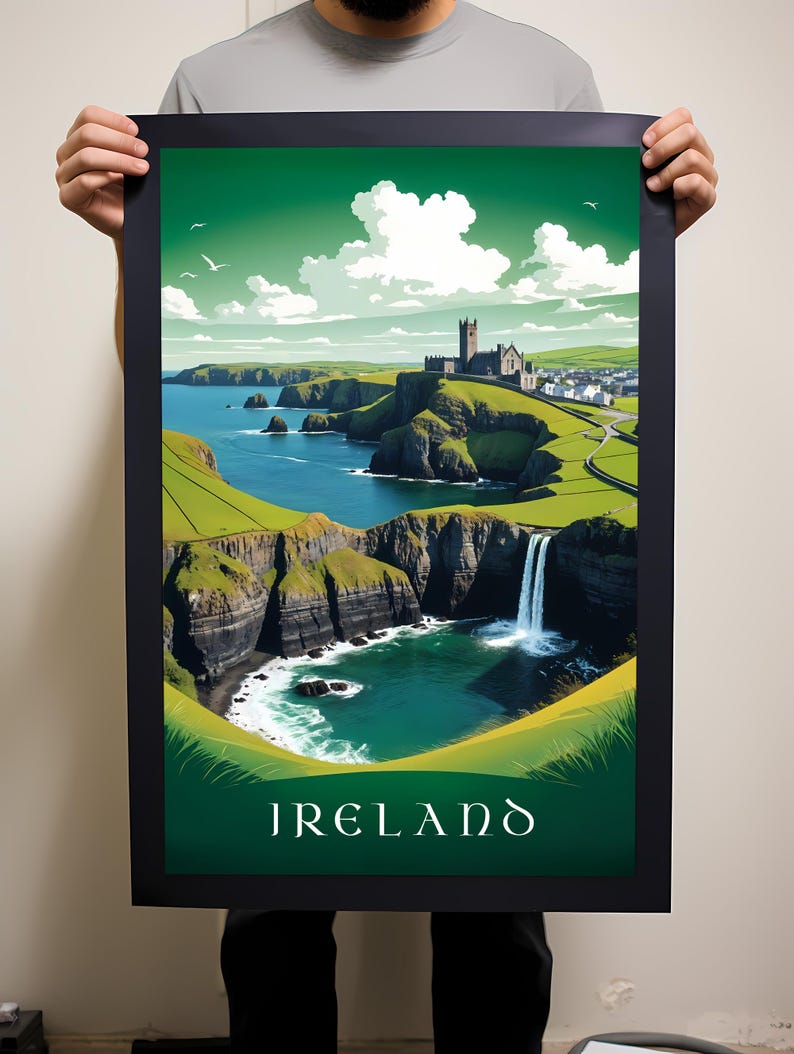 Ireland Travel Poster Digital Printable Wall Art, Instant Download ...