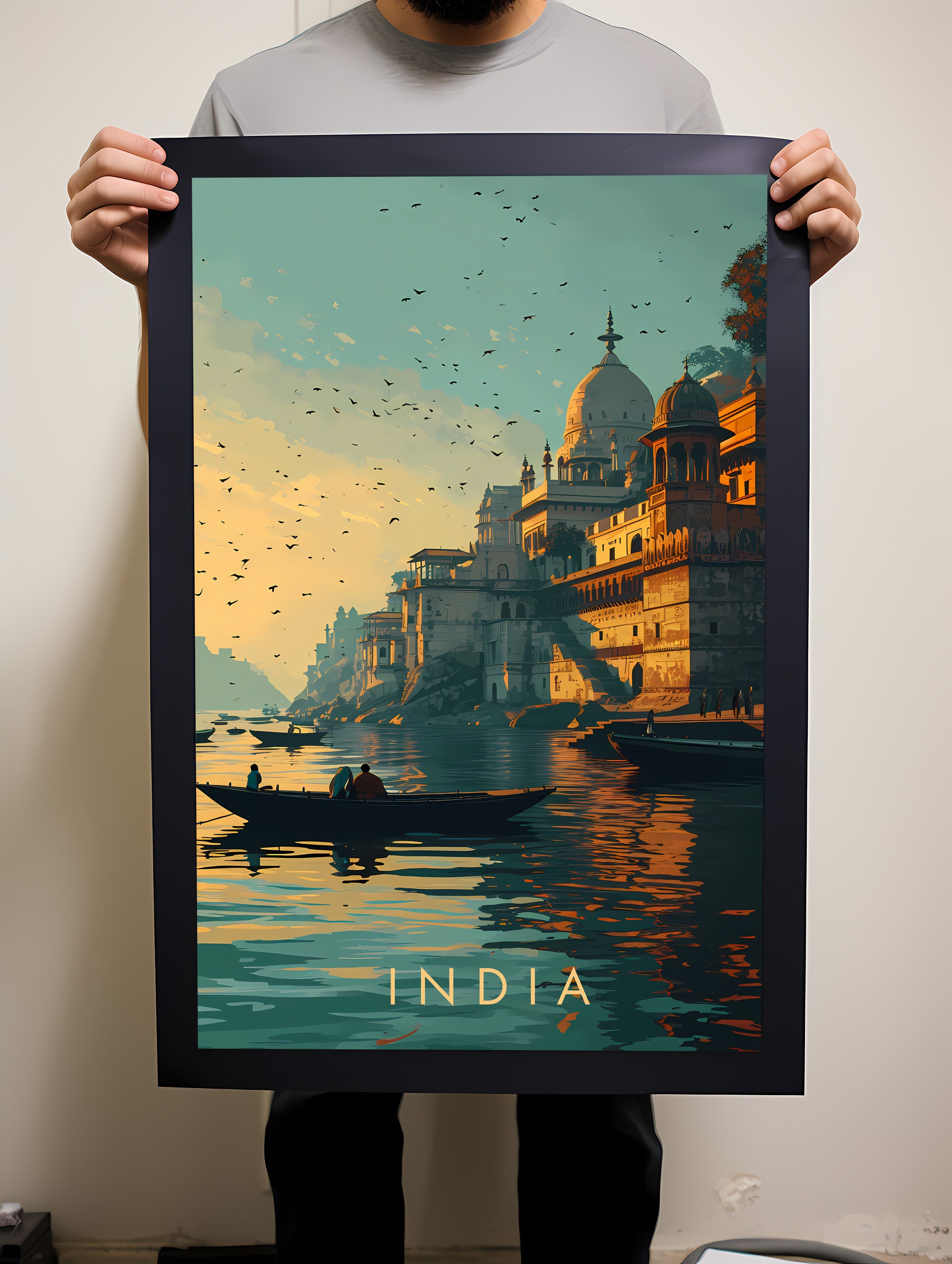 India Travel Poster Digital Printable Wall Art, Instant Download ...
