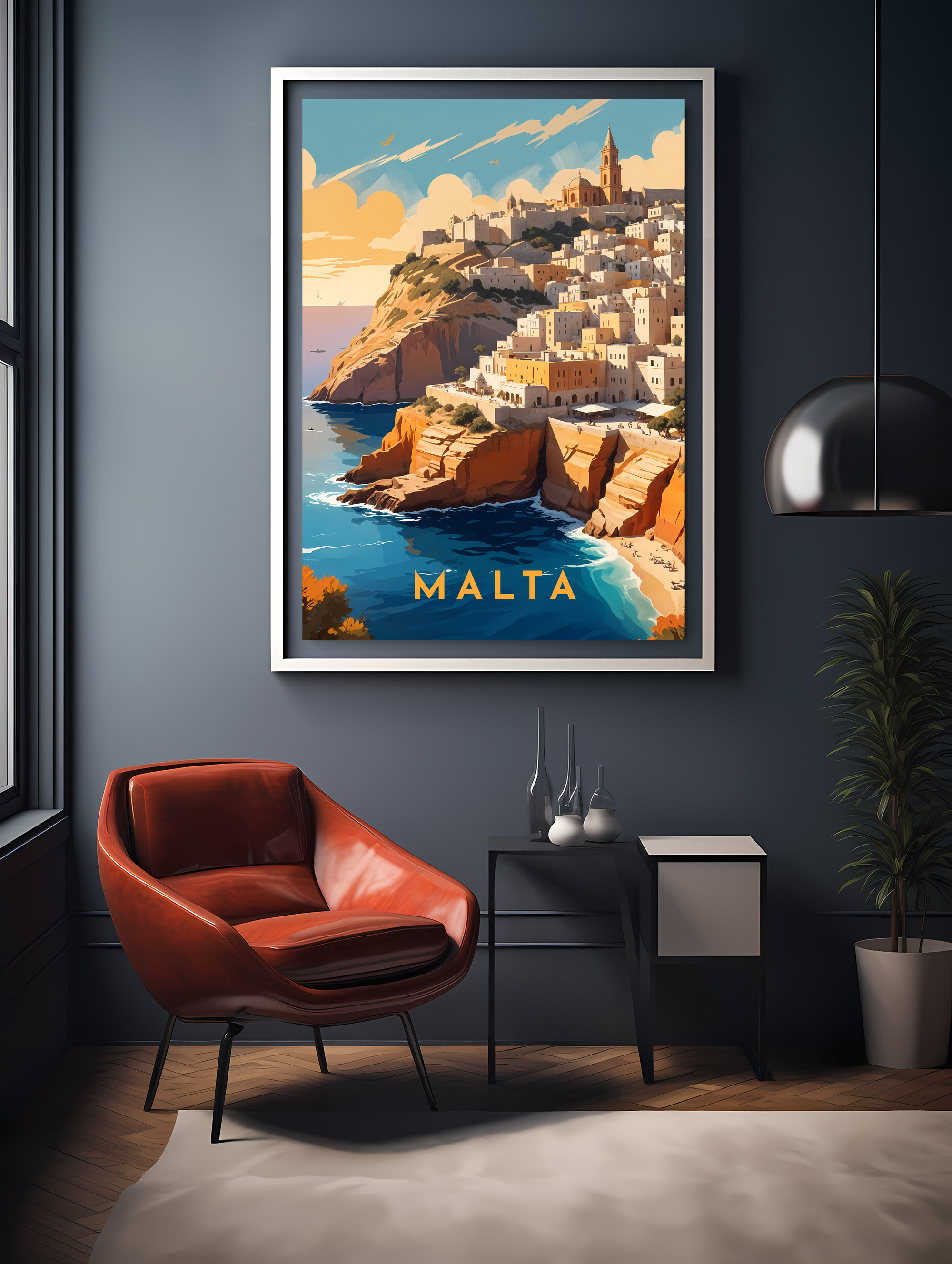 Malta Travel Poster Digital Printable Wall Art, Instant Download ...