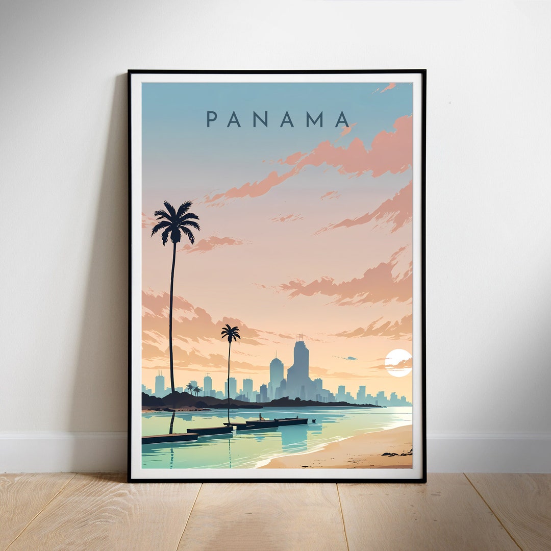 Panama Travel Poster Digital Printable Wall Art, Instant Download ...