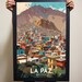La Paz Bolivia Travel Poster: Printable Wall Art (digital Download) - Etsy