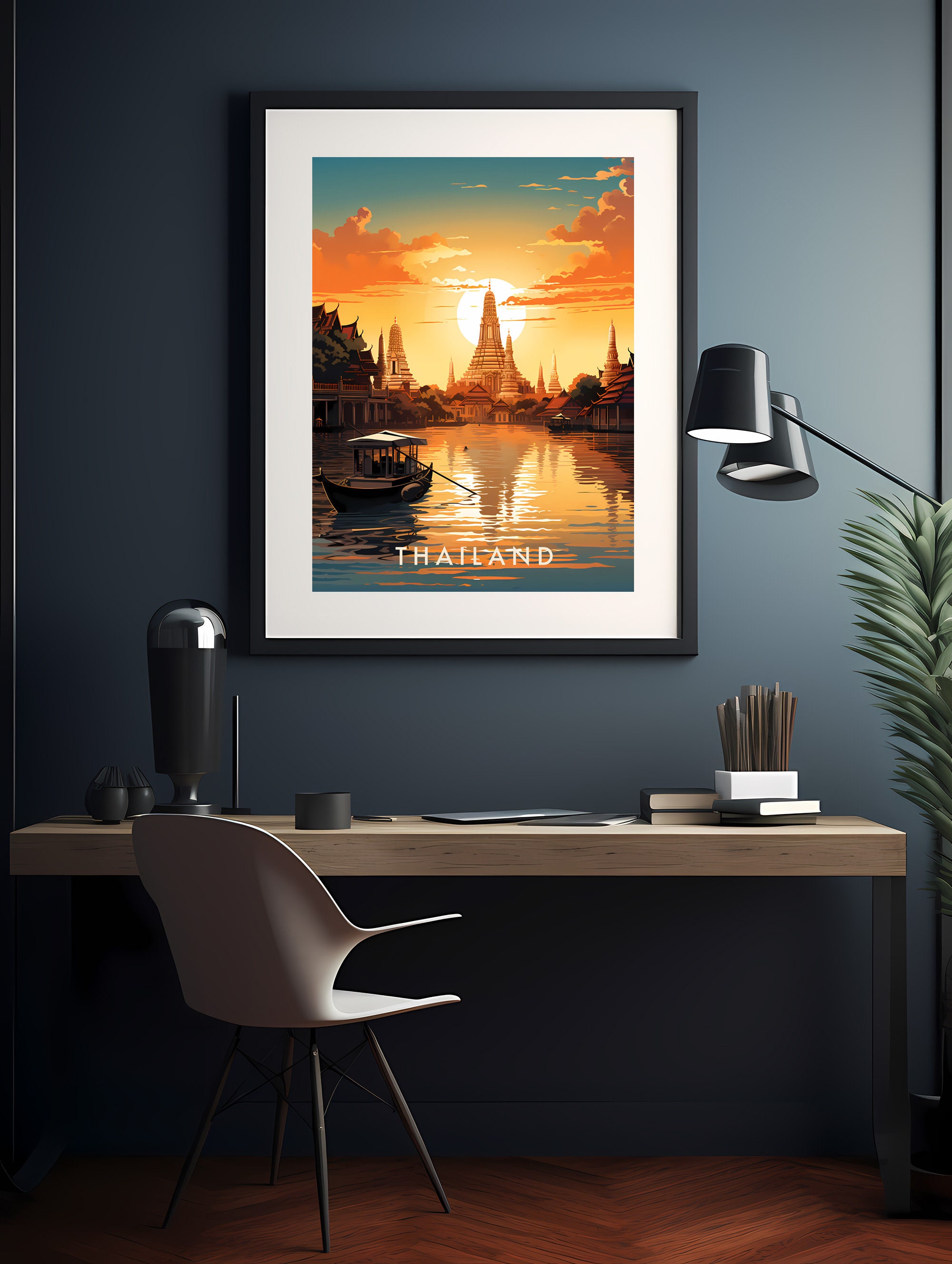 Thailand Travel Poster Digital Printable Wall Art, Instant Download ...