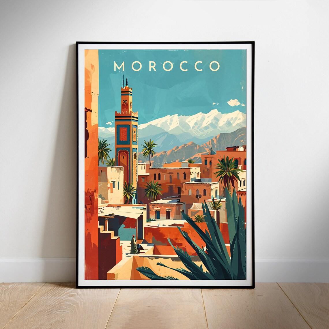Morocco Travel Poster Digital Printable Wall Art, Instant Download ...