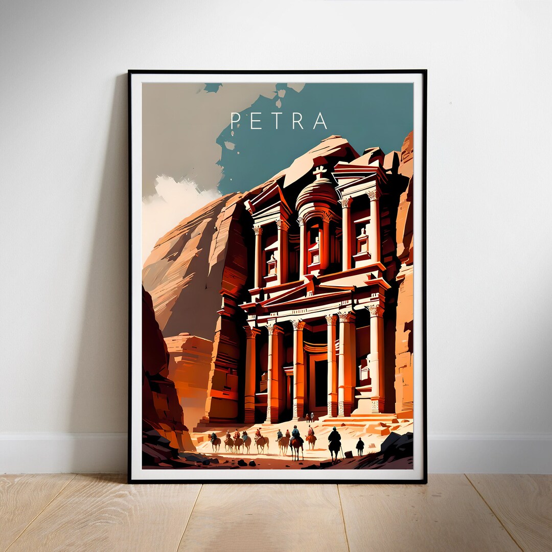 Petra Travel Poster Digital Printable Wall Art, Instant Download ...